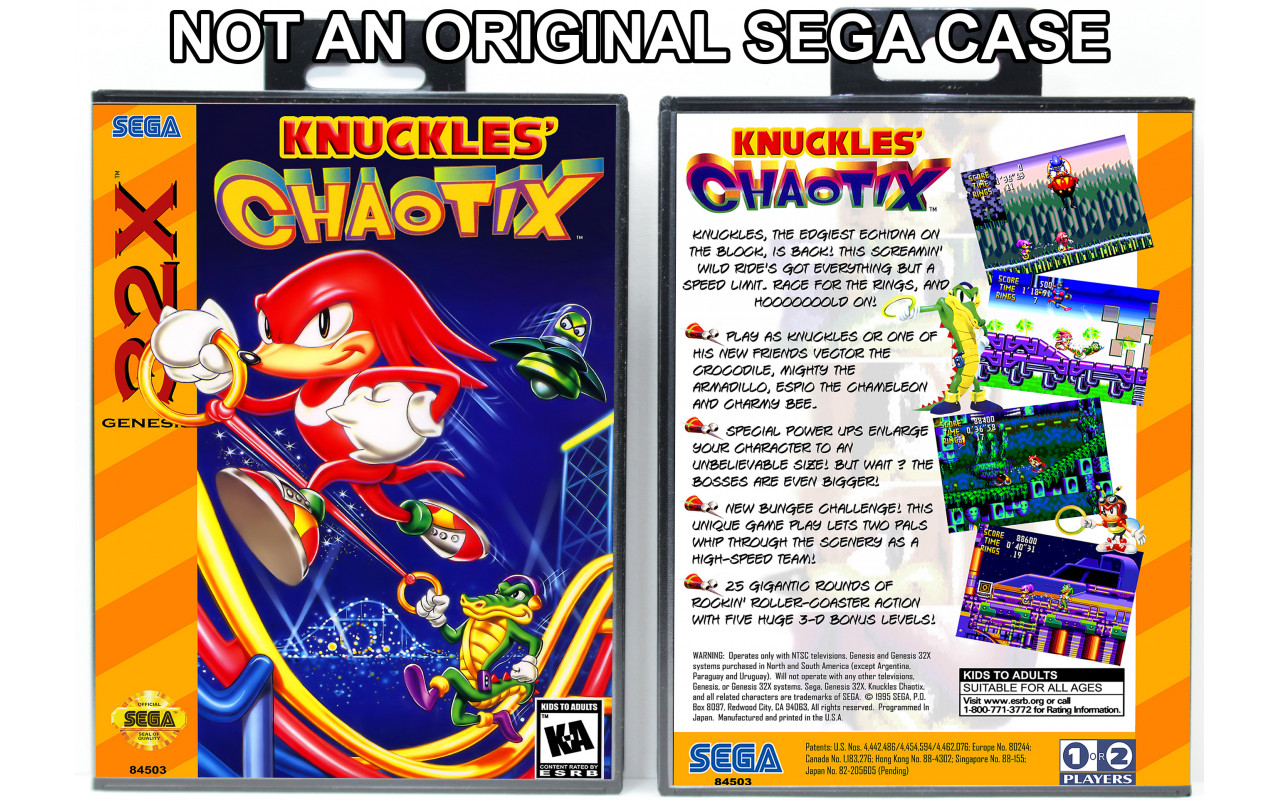 Gaming Relics - Sega - Sega 32X - Knuckles Chaotix