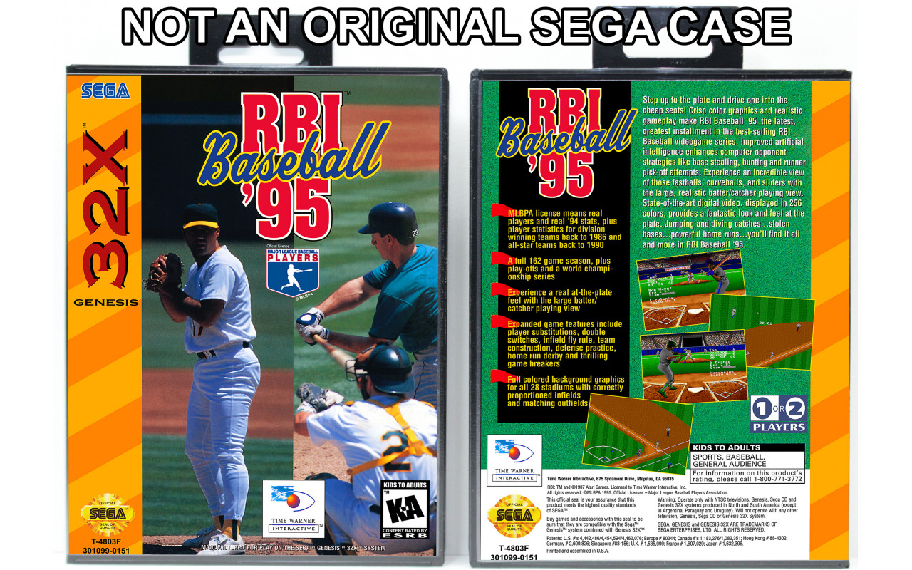 Gaming Relics - Sega - Sega 32X - RBI Baseball '95