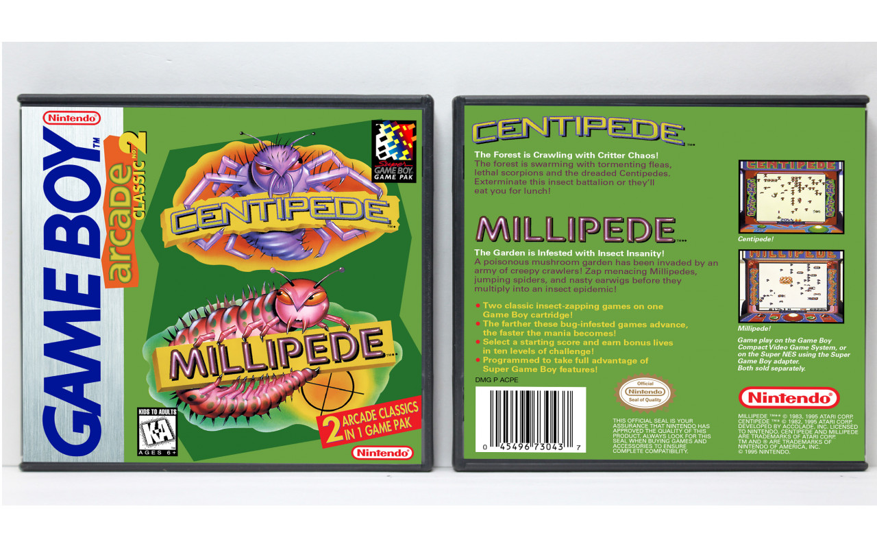 Gaming Relics - Game Boy & Color - Arcade Classic 2: Centipede / Millipede