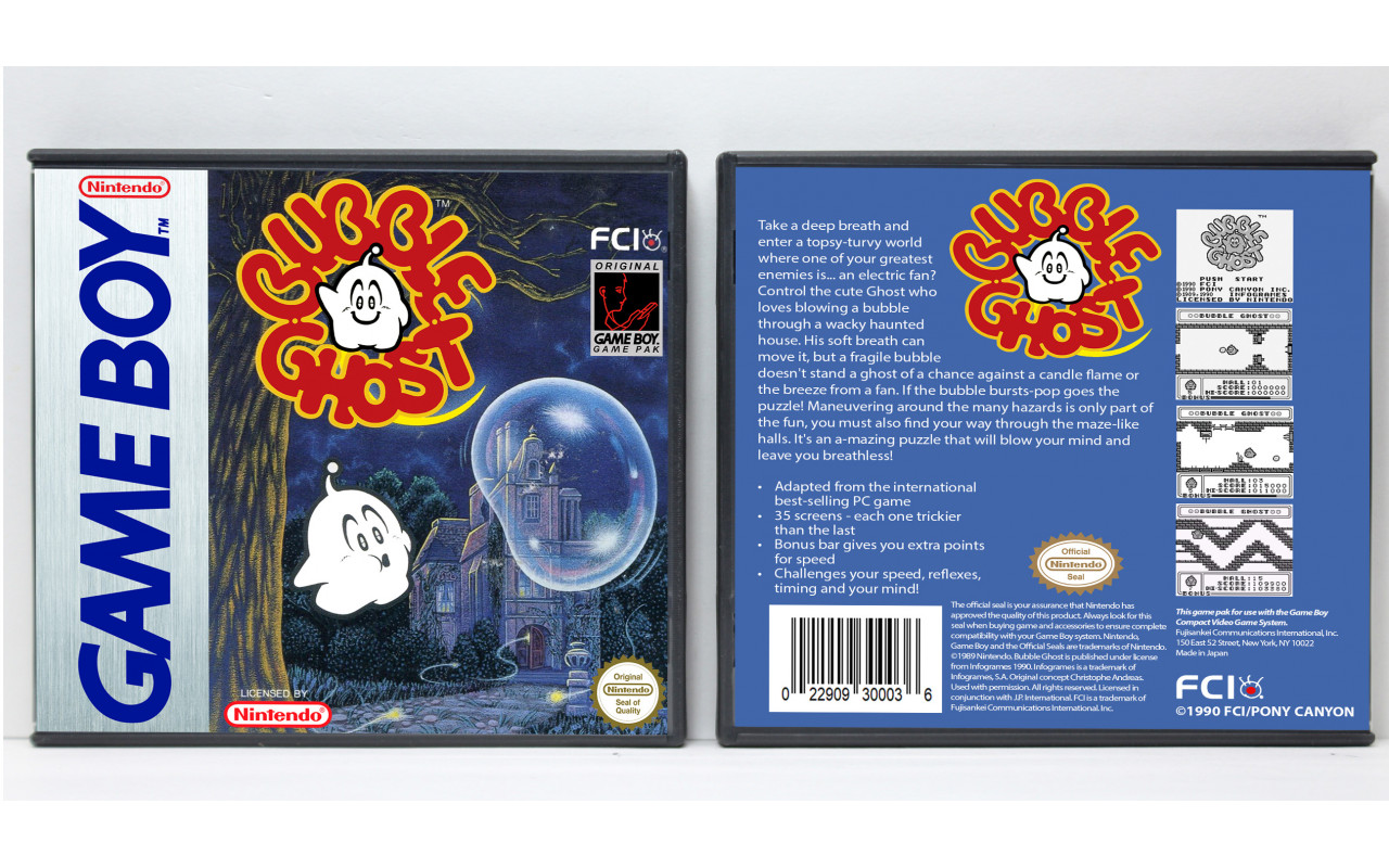 Gaming Relics - Game Boy & Color - Bubble Ghost