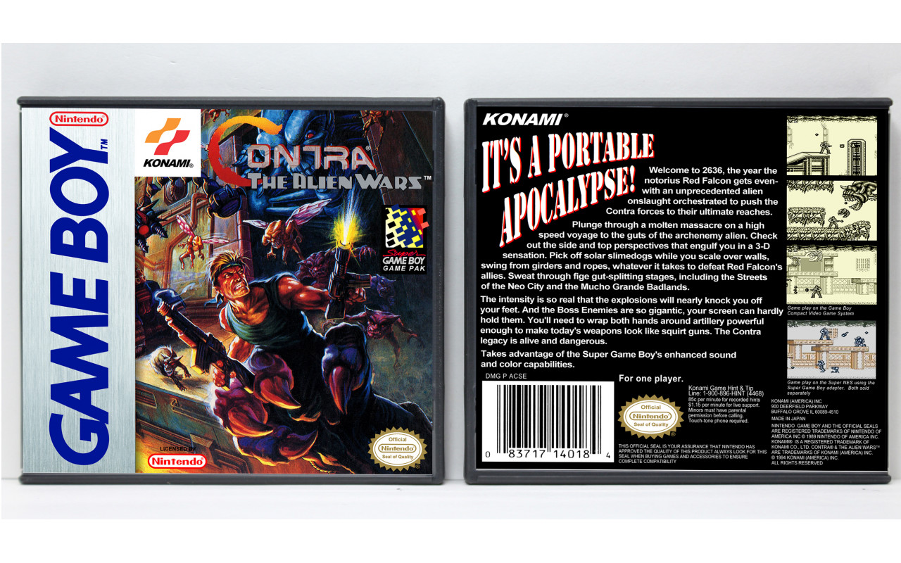 Gaming Relics - Game Boy & Color - Contra: The Alien Wars