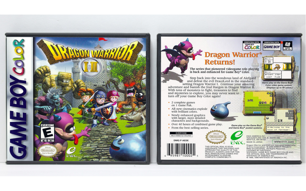 Gaming Relics - Game Boy & Color - Dragon Warrior I and II