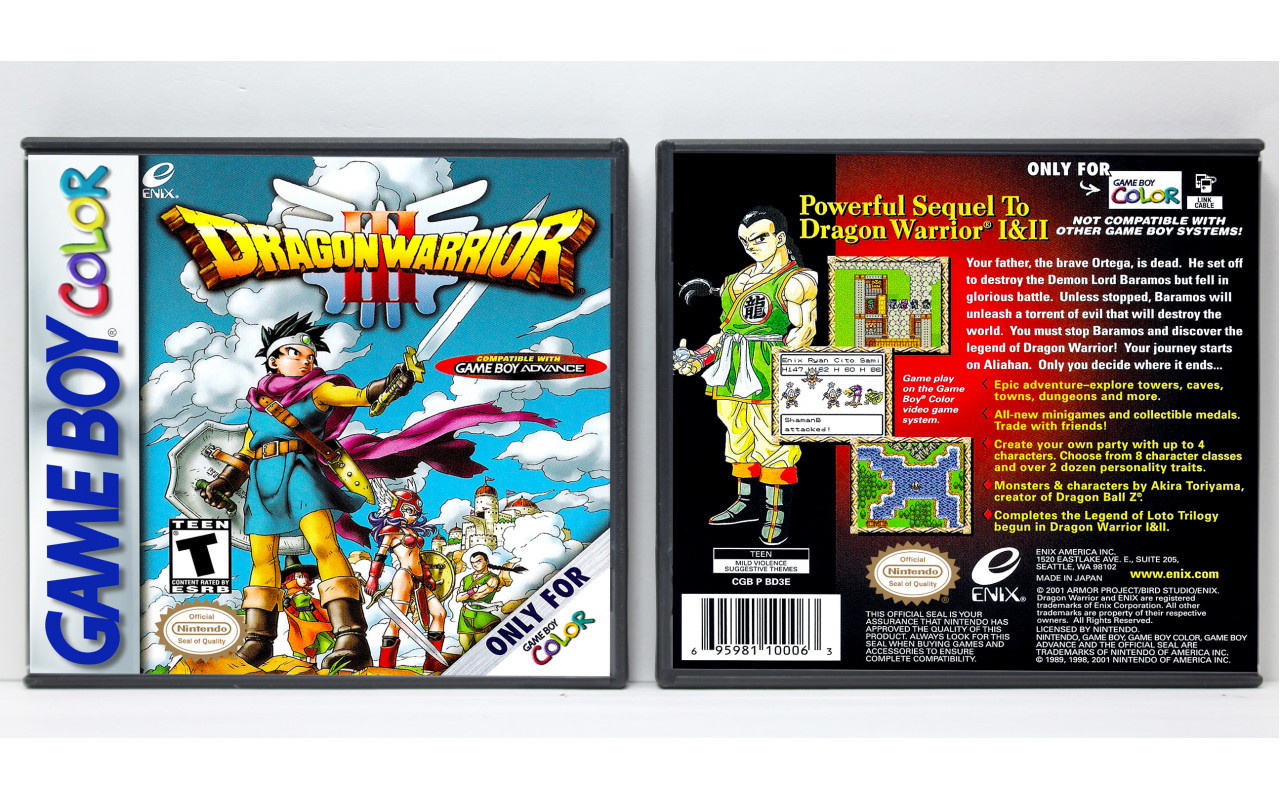 Gaming Relics - Game Boy & Color - Dragon Warrior III