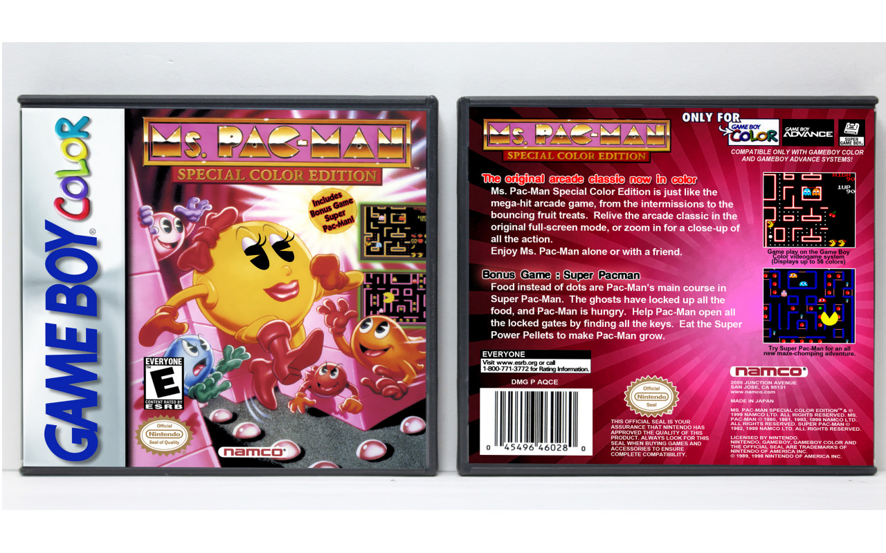 Gaming Relics - Game Boy & Color - Ms. Pac-Man Special Color Edition
