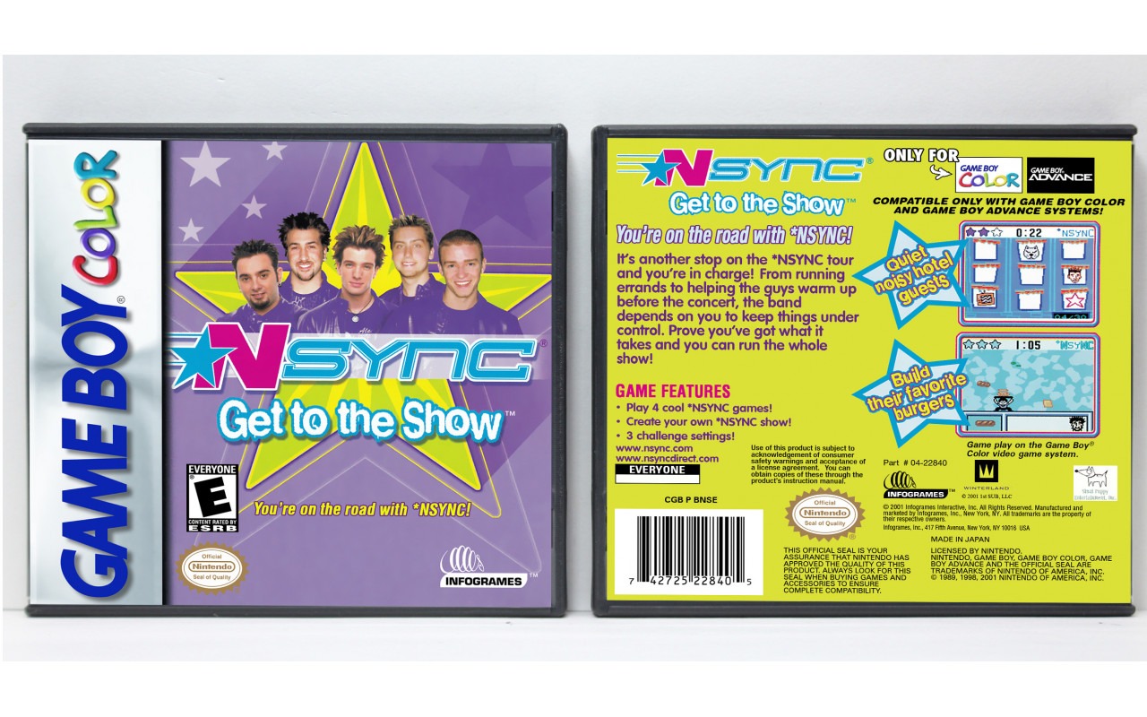 Gaming Relics - Game Boy & Color - NSYNC: Get to the Show