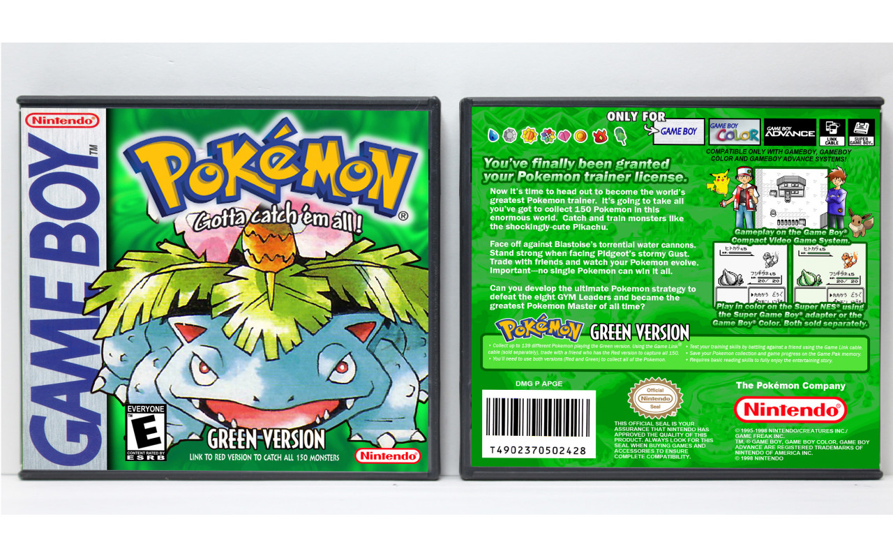 Gaming Relics - Game Boy & Color - Pokemon (Green Version)