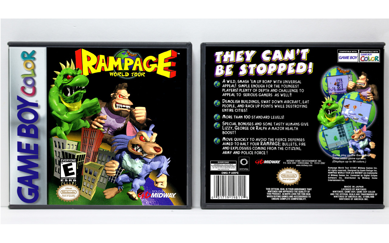 Gaming Relics - Game Boy & Color - Rampage: World Tour