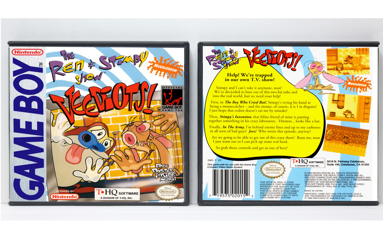 Gaming Relics - Game Boy & Color - Ren & Stimpy: Veediots!