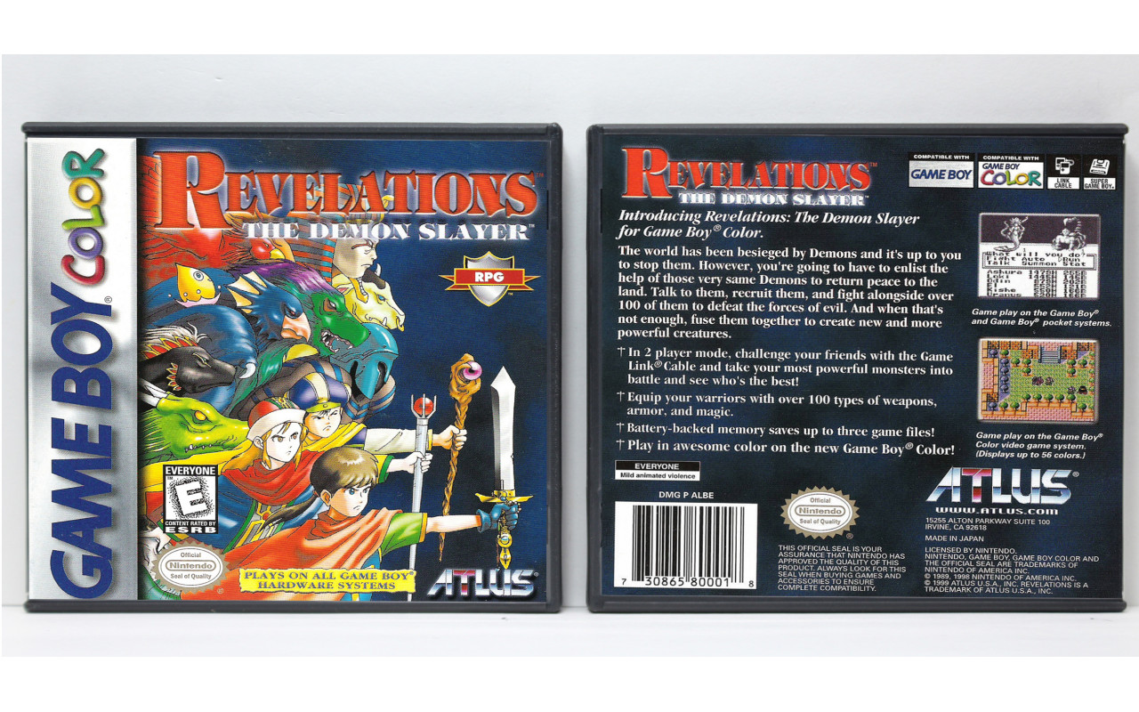 Gaming Relics - Game Boy & Color - Revelations: The Demon Slayer