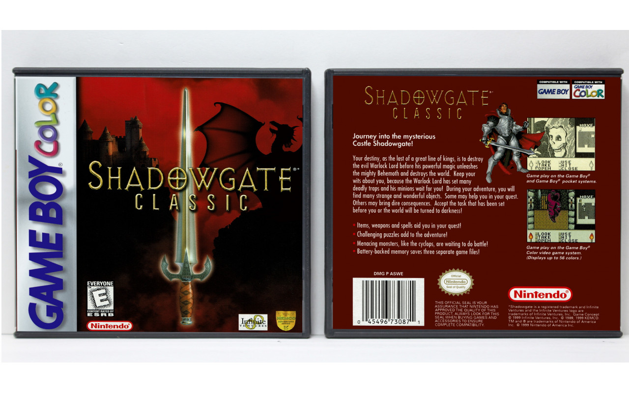 Gaming Relics - Game Boy & Color - Shadowgate Classic