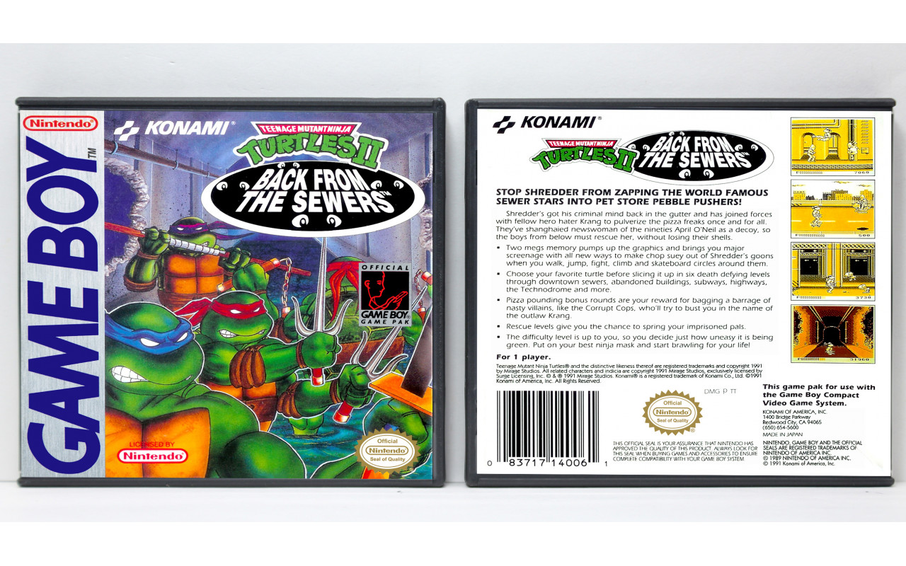 Gaming Relics - Game Boy & Color - Teenage Mutant Ninja Turtles II ...