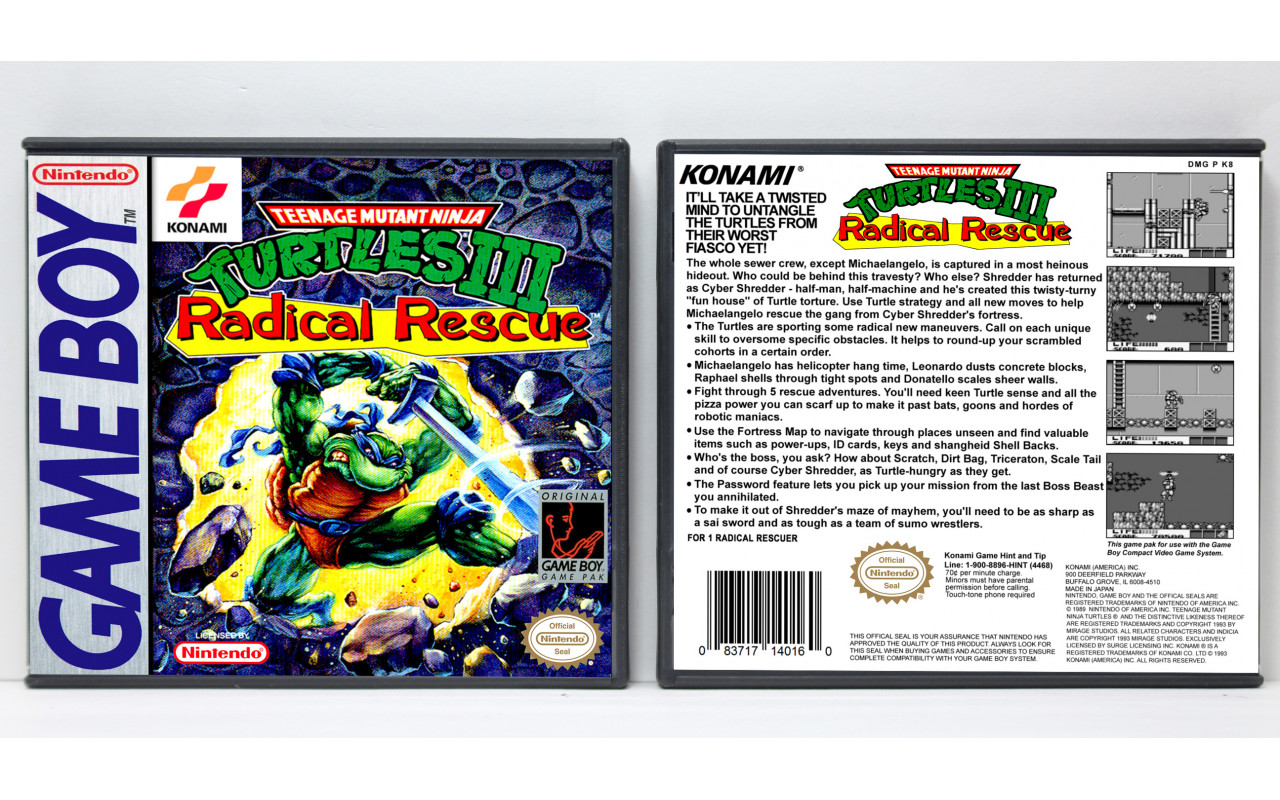 Gaming Relics - Game Boy & Color - Teenage Mutant Ninja Turtles III ...