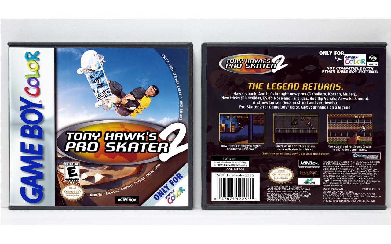 Gaming Relics - Game Boy & Color - Tony Hawk's Pro Skater 2