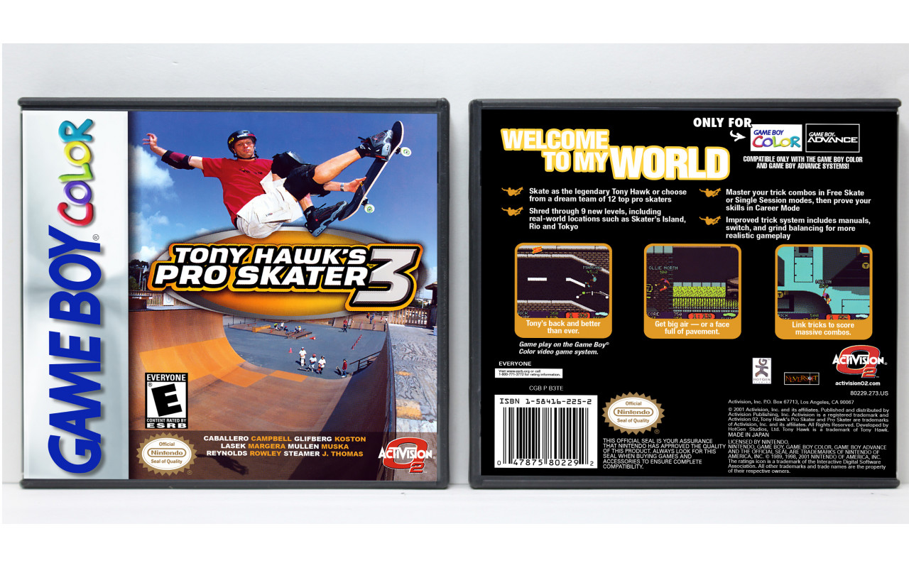 Gaming Relics - Game Boy & Color - Tony Hawk's Pro Skater 3