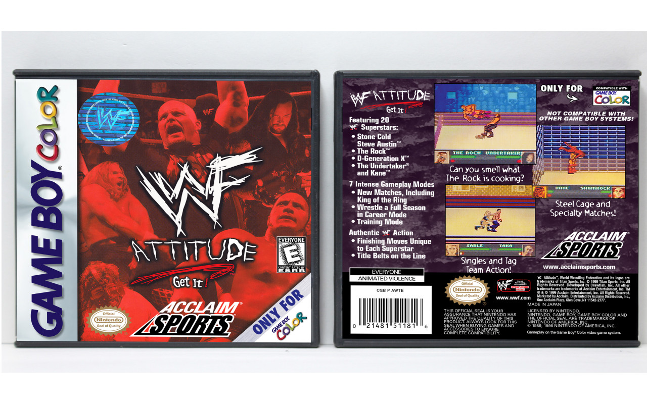 Gaming Relics - Game Boy & Color - WWF Attitude