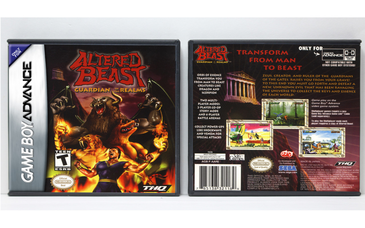 Gaming Relics - Game Boy Advance - Altered Beast: Guardian of the Realms