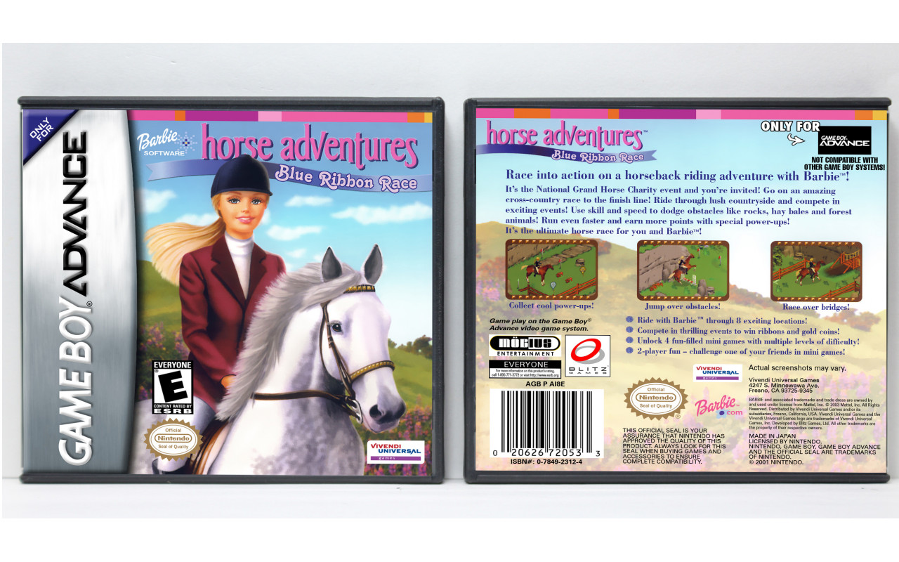 Gaming Relics - Game Boy Advance - Barbie Horse Adventures: Blue Ribbon ...