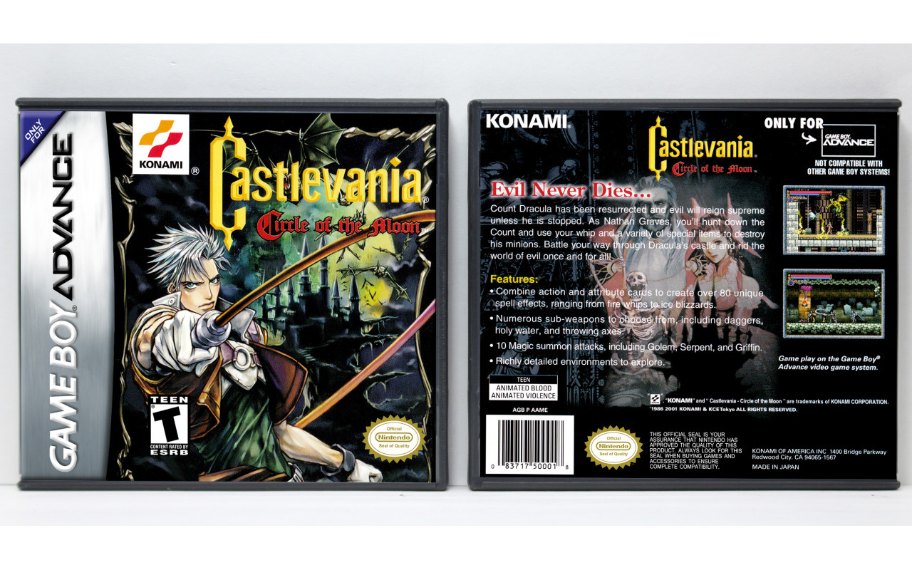Gaming Relics - Game Boy Advance - Castlevania: Circle of the Moon