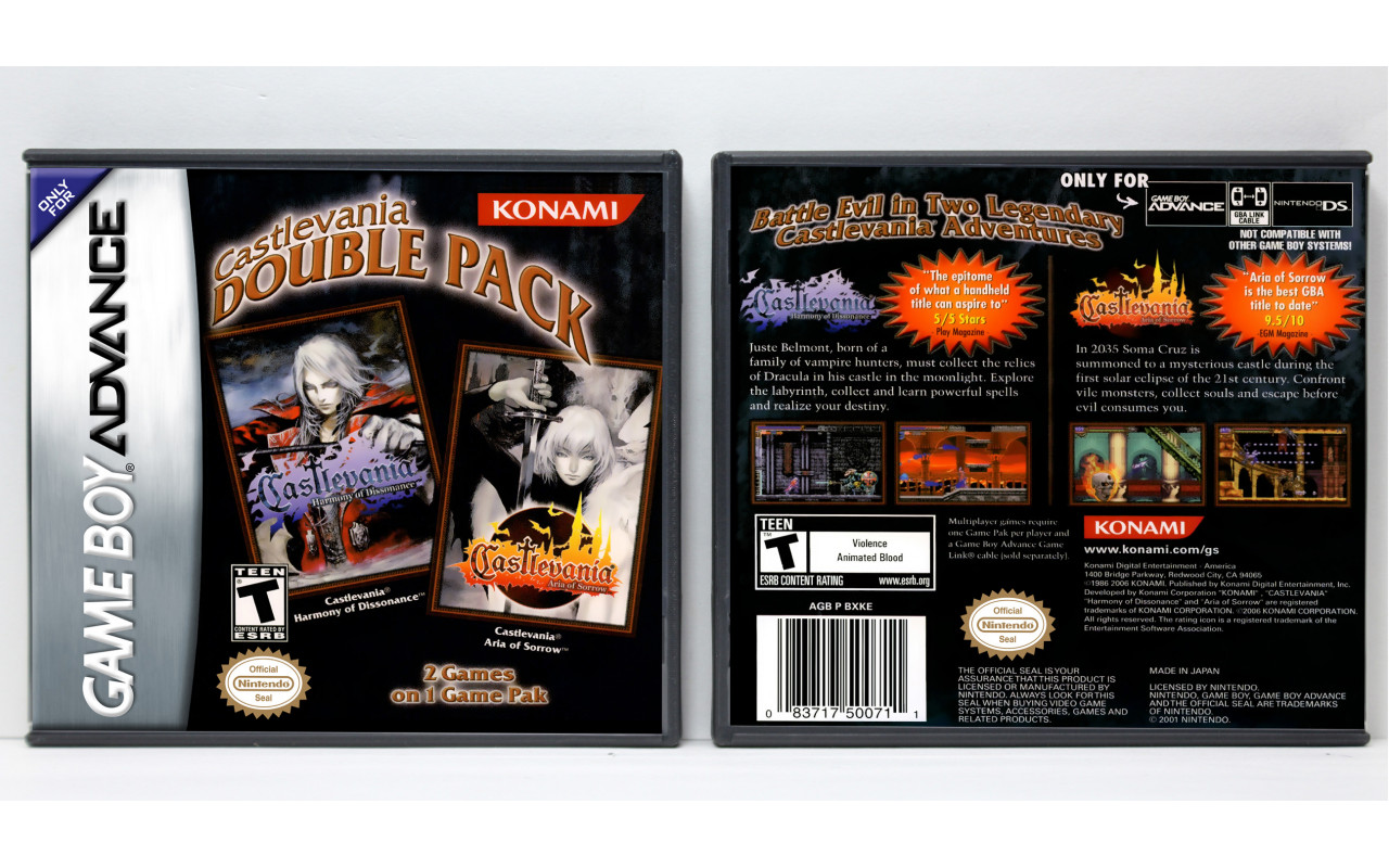 Gaming Relics - Game Boy Advance - Castlevania Double Pack
