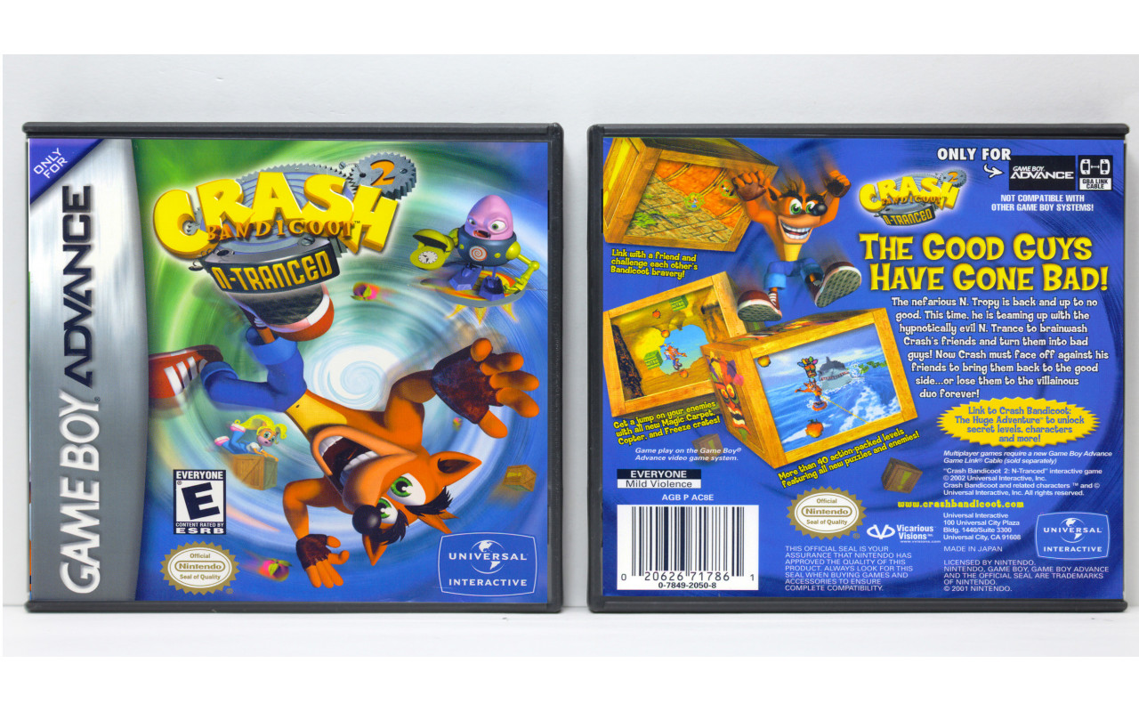 Gaming Relics - Game Boy Advance - Crash Bandicoot 2: N-Tranced