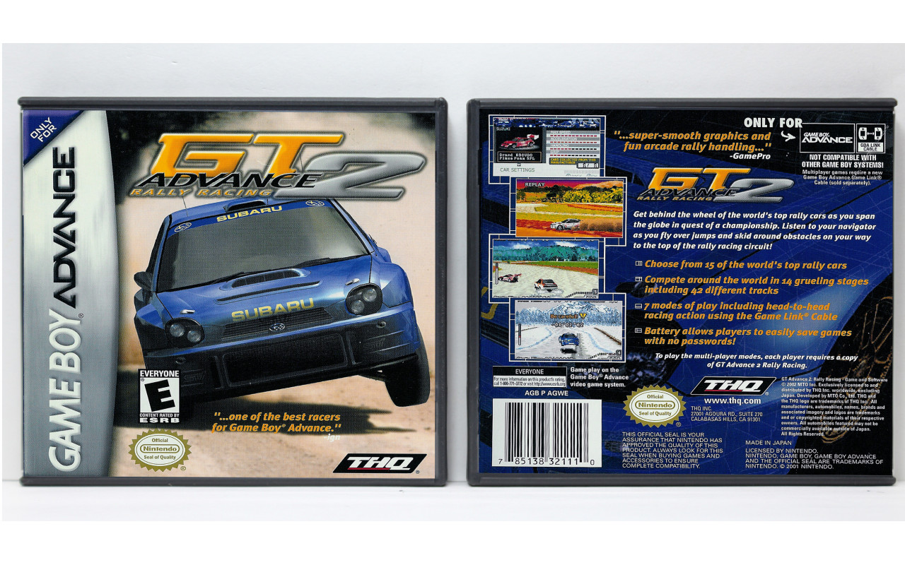 Gaming Relics - Game Boy Advance - GT Advance 2 Rally Racing