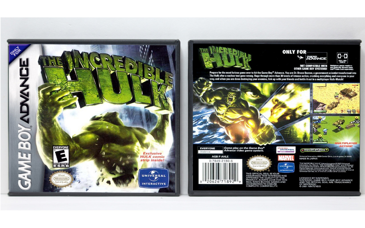 Gaming Relics - Game Boy Advance - Incredible Hulk, The