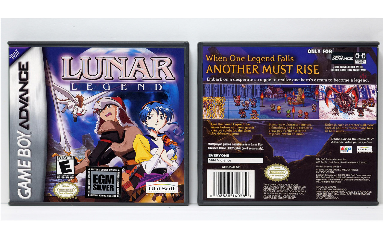 Gaming Relics - Game Boy Advance - Lunar Legend