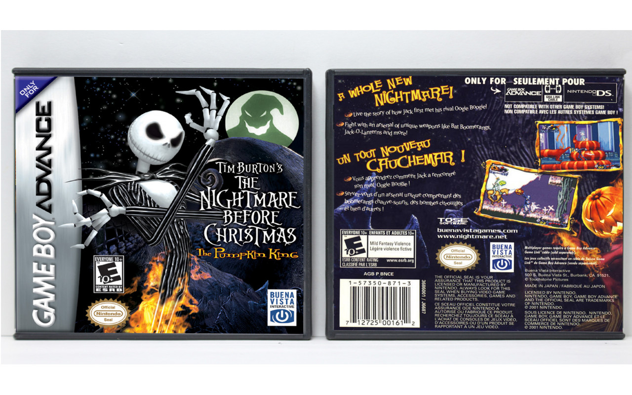 Gaming Relics - Game Boy Advance - Nightmare Before Christmas: The ...