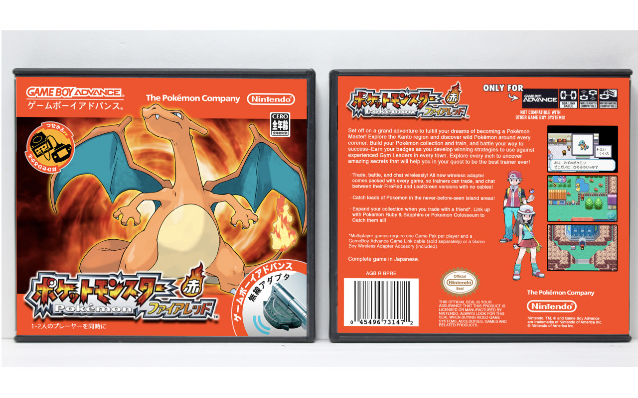 Gaming Relics - Game Boy Advance - Pokemon: FireRed Version (Japanese ...