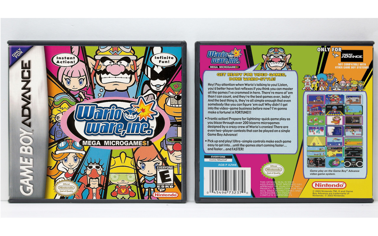 Gaming Relics - Game Boy Advance - Wario Ware, Inc. Mega Microgame$