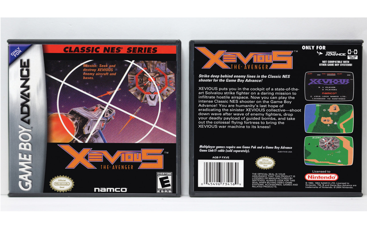 Gaming Relics - Game Boy Advance - Xevious: The Avenger (Classic NES ...