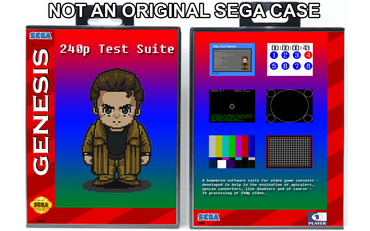 Gaming Relics - Sega Genesis - 240p Test Suite (Homebrew)