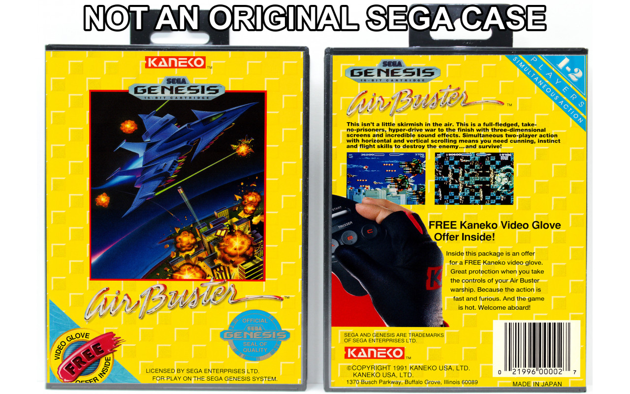 Gaming Relics - Sega Genesis - Air Buster