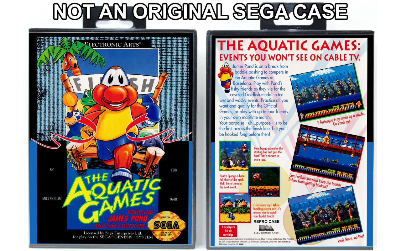 Gaming Relics - Sega Genesis - Aquatic Games Starring James Pond and ...