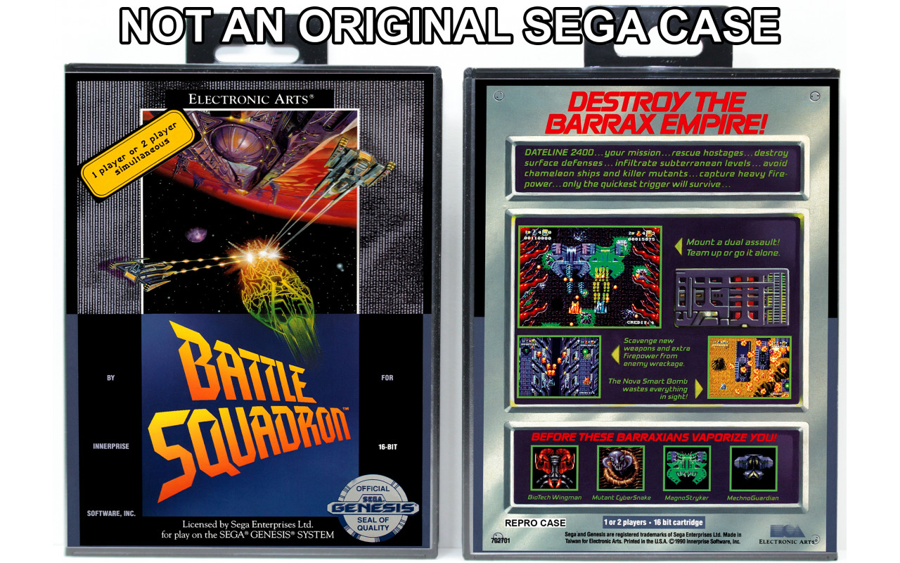 Gaming Relics - Sega Genesis - Battle Squadron (Requires YOU to Modify ...
