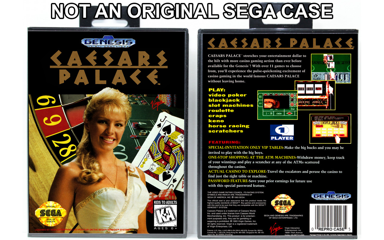 Gaming Relics - Sega Genesis - Caesar's Palace