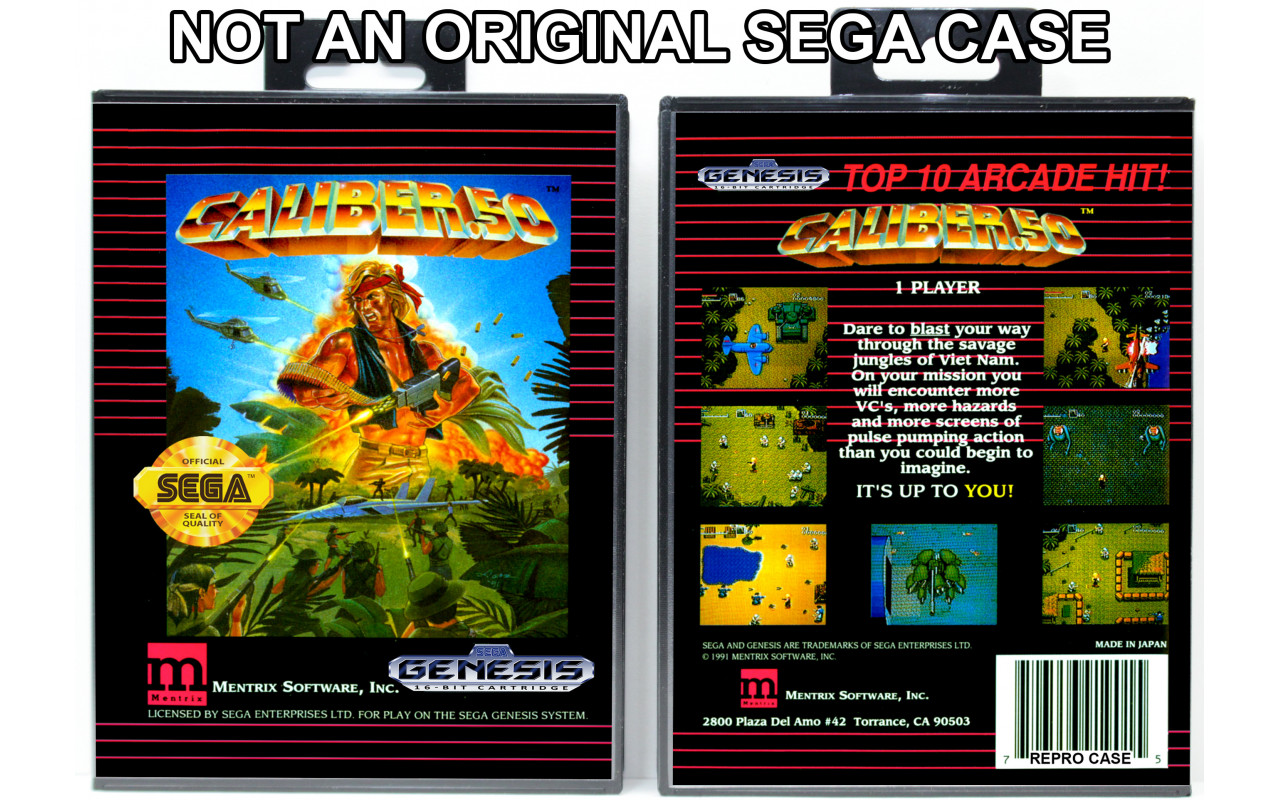 Gaming Relics - Sega Genesis - Caliber .50