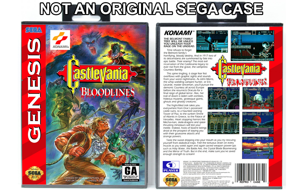 Gaming Relics - Sega - Sega Genesis - Castlevania: Bloodlines