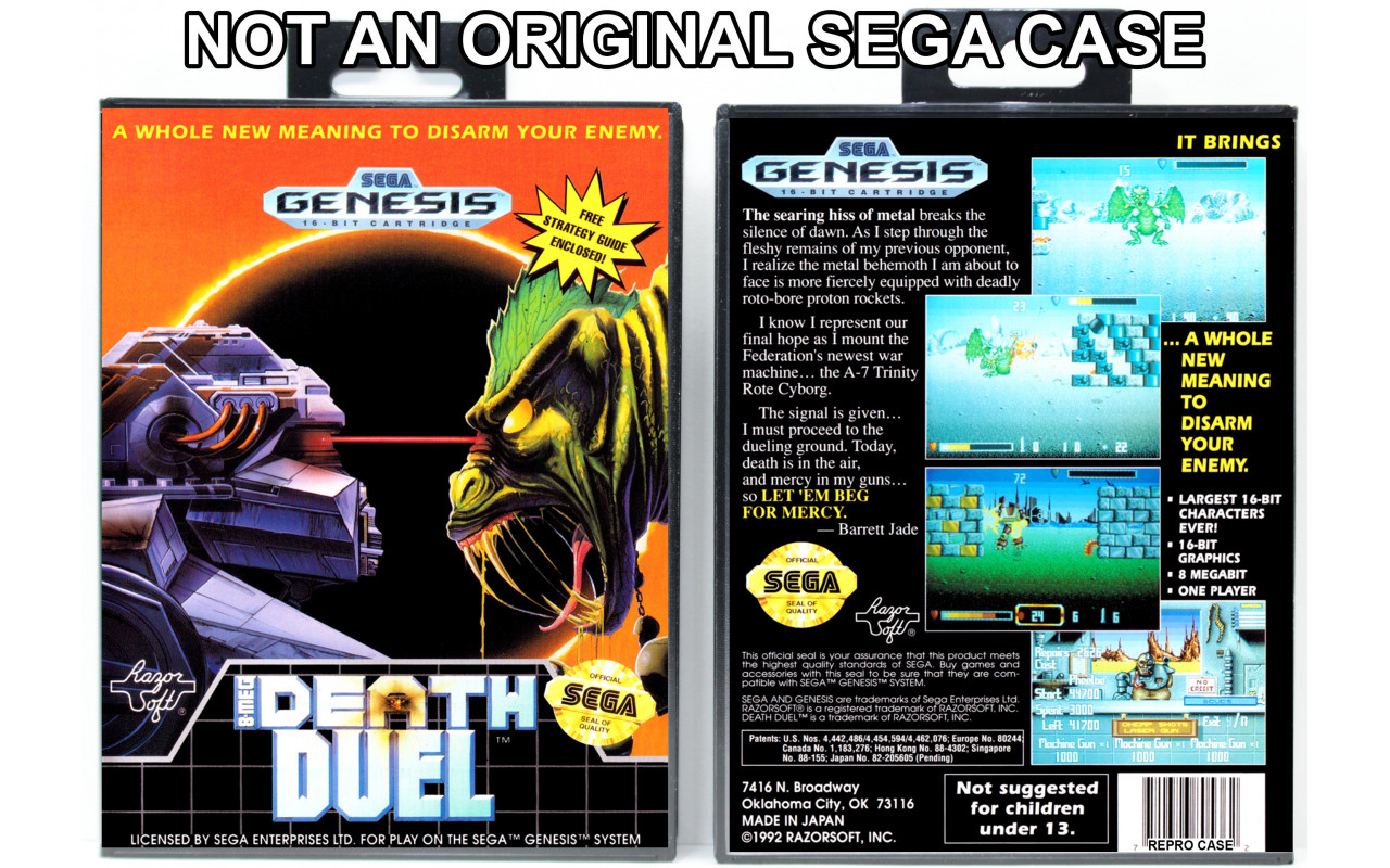 Gaming Relics - Sega - Sega Genesis - Death Duel