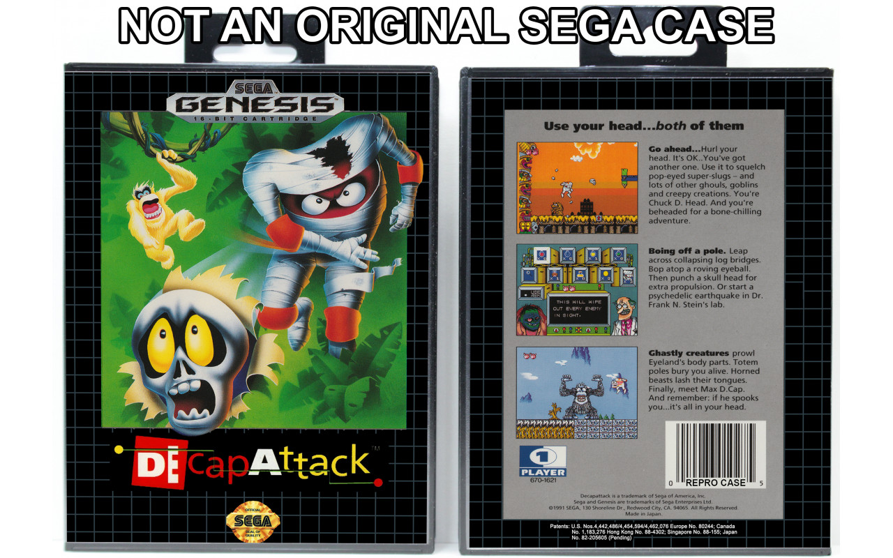 Gaming Relics - Sega Genesis - DeCap Attack