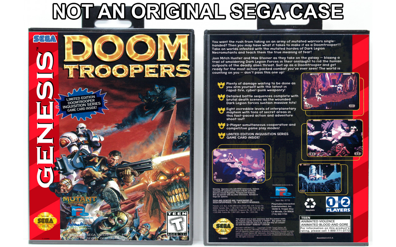 Gaming Relics - Sega Genesis - Doom Troopers