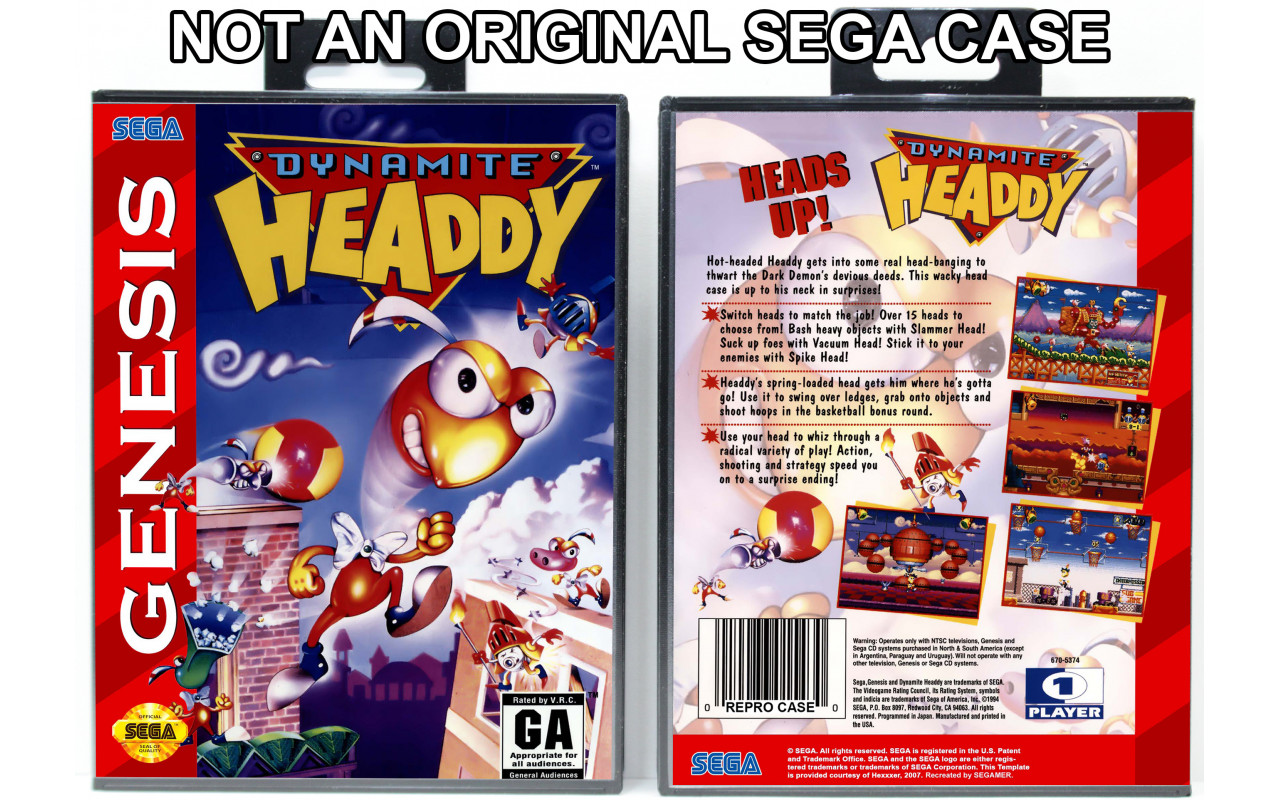Gaming Relics - Sega Genesis - Dynamite Headdy