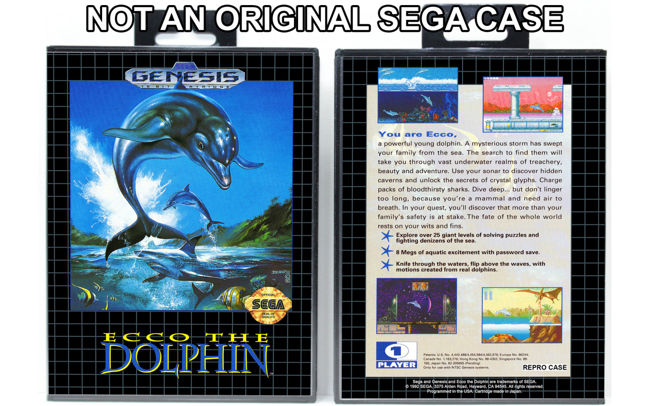 Gaming Relics - Sega Genesis - Ecco the Dolphin