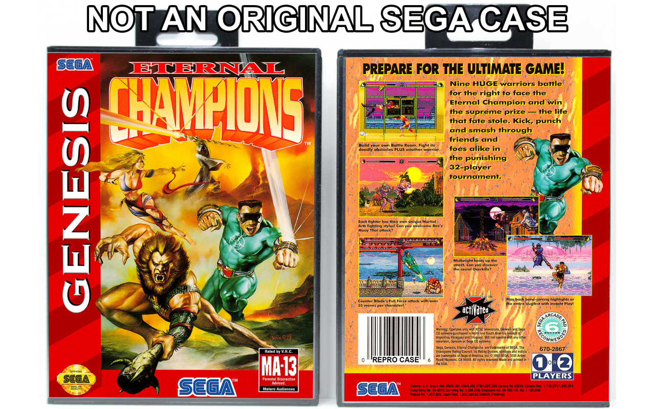 Gaming Relics - Sega Genesis - Eternal Champions