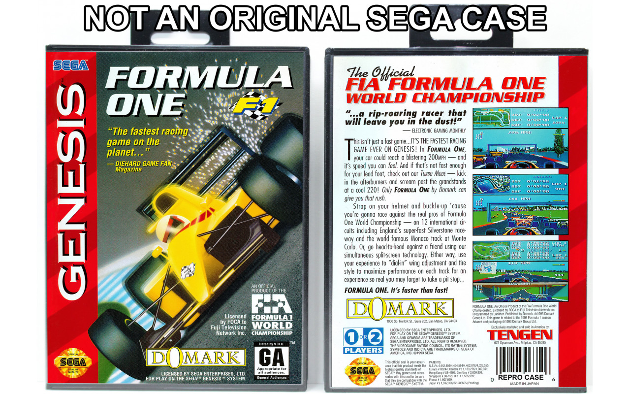 Gaming Relics - Sega Genesis - Formula One