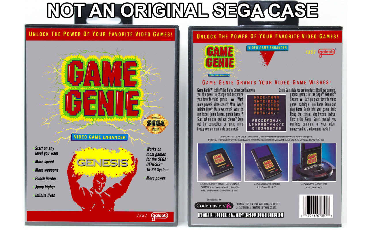 Gaming Relics - Sega Genesis - Game Genie (For Display Only, Will Not ...