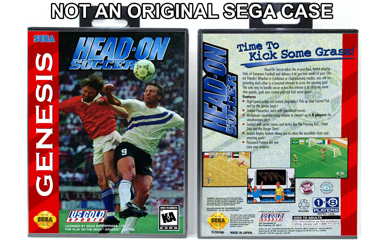 Gaming Relics - Sega - Sega Genesis - Head-On Soccer