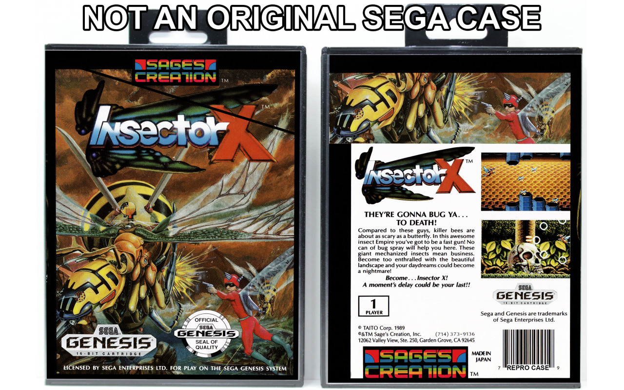 Gaming Relics - Sega - Sega Genesis - Insector X
