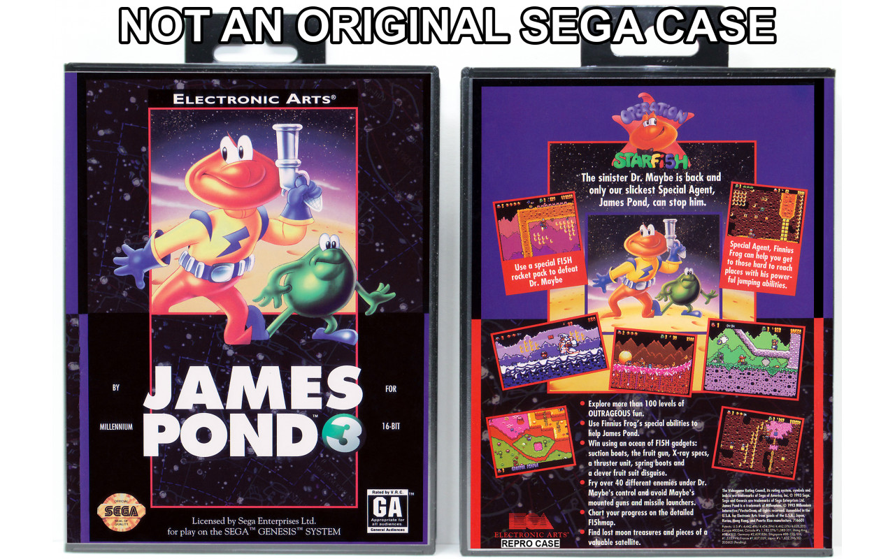 Gaming Relics - James Pond 3 (Requires YOU to Modify the Case)