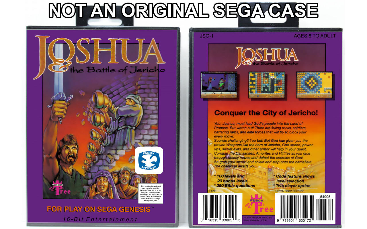 Gaming Relics - Sega Genesis - Joshua & The Battle for Jericho